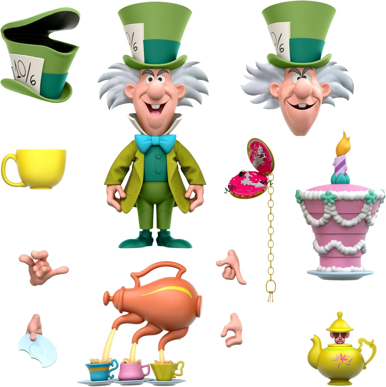 Super7 Disney Ultimates Alien in Wonderland The Tea Time Mad Hatter ...