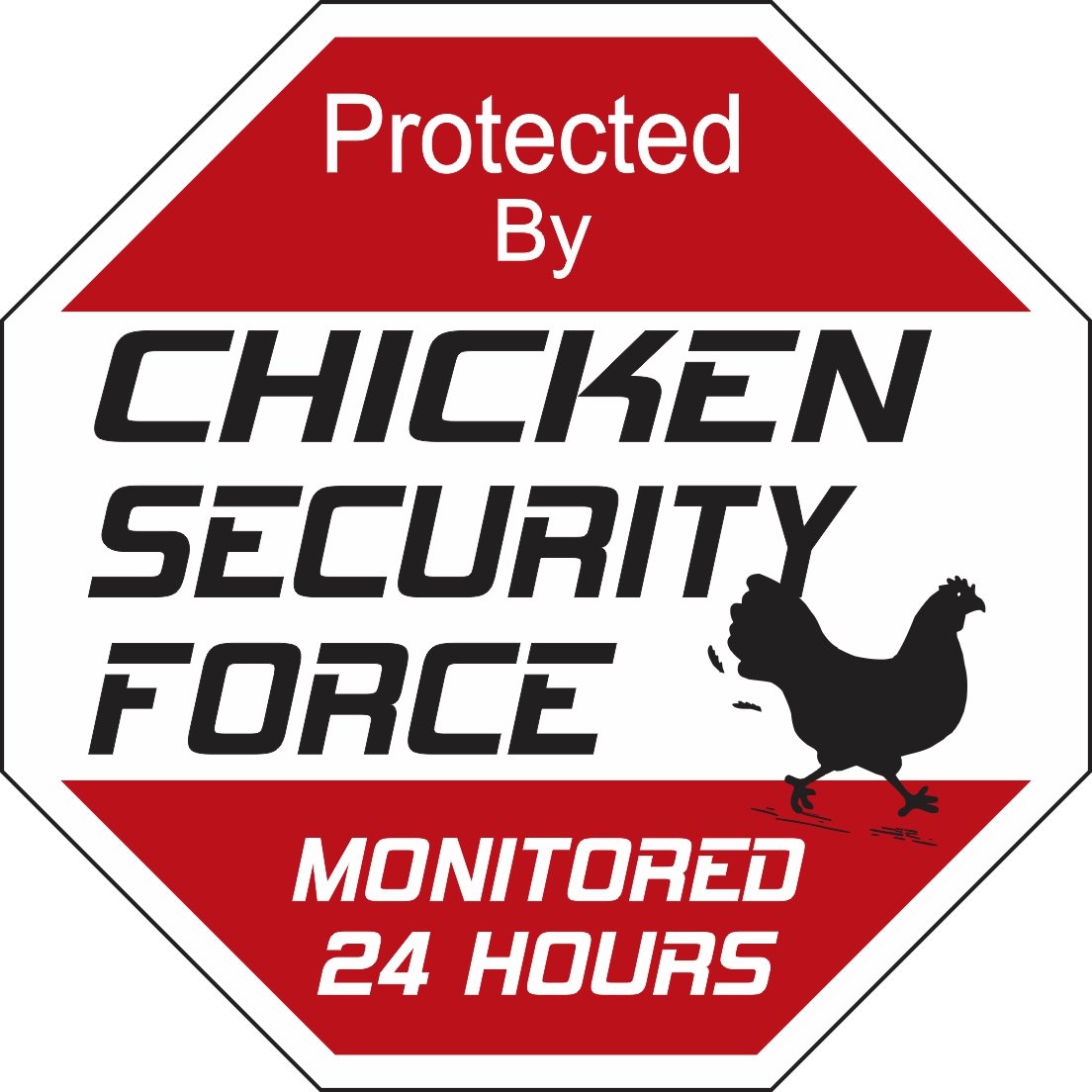 Amazon.com: Chicken Security Force Sign : Home & Kitchen