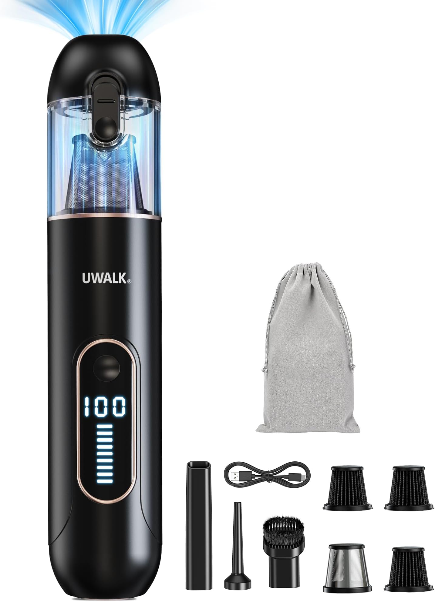 HOTO Handheld Vacuum Cleaner Cordless, Desk Vacuum Cleaner Compressed ...