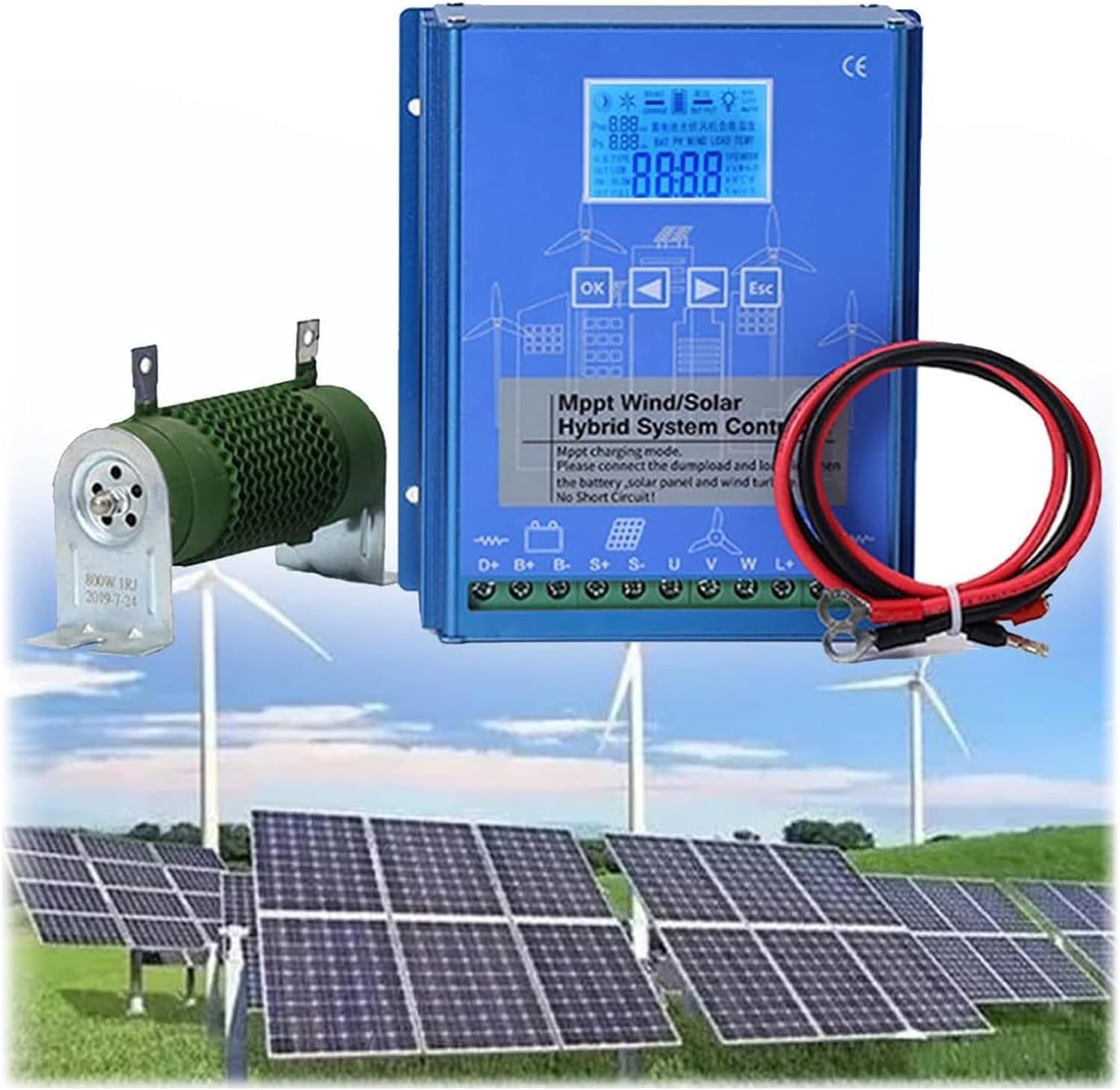 Amazon.com: 8000W Wind Solar Hybrid System MPPT Charge Controller ...