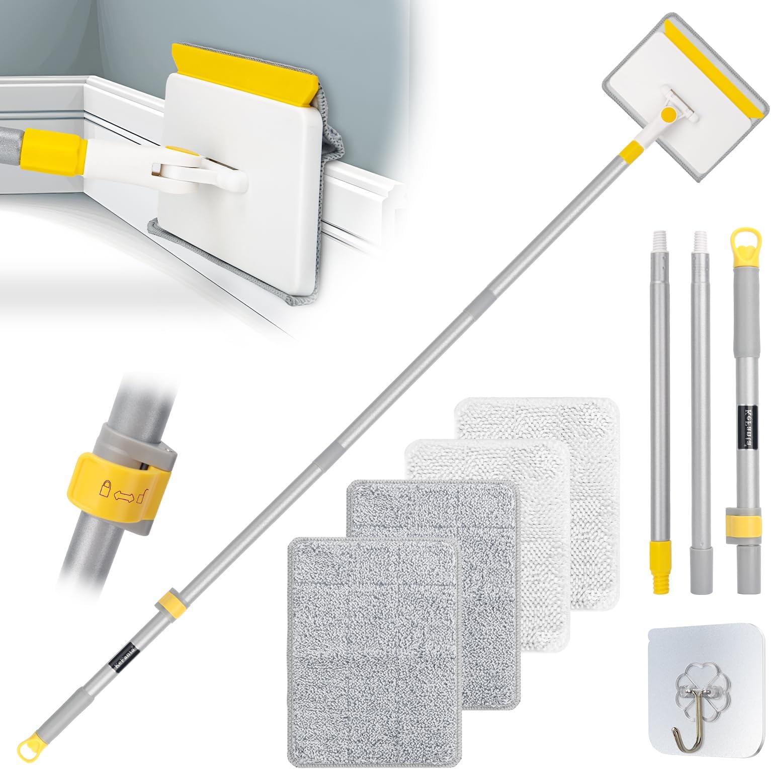 Amazon.com: Baseboard Pro Mucho Mop - Baseboard Cleaner Tool with ...