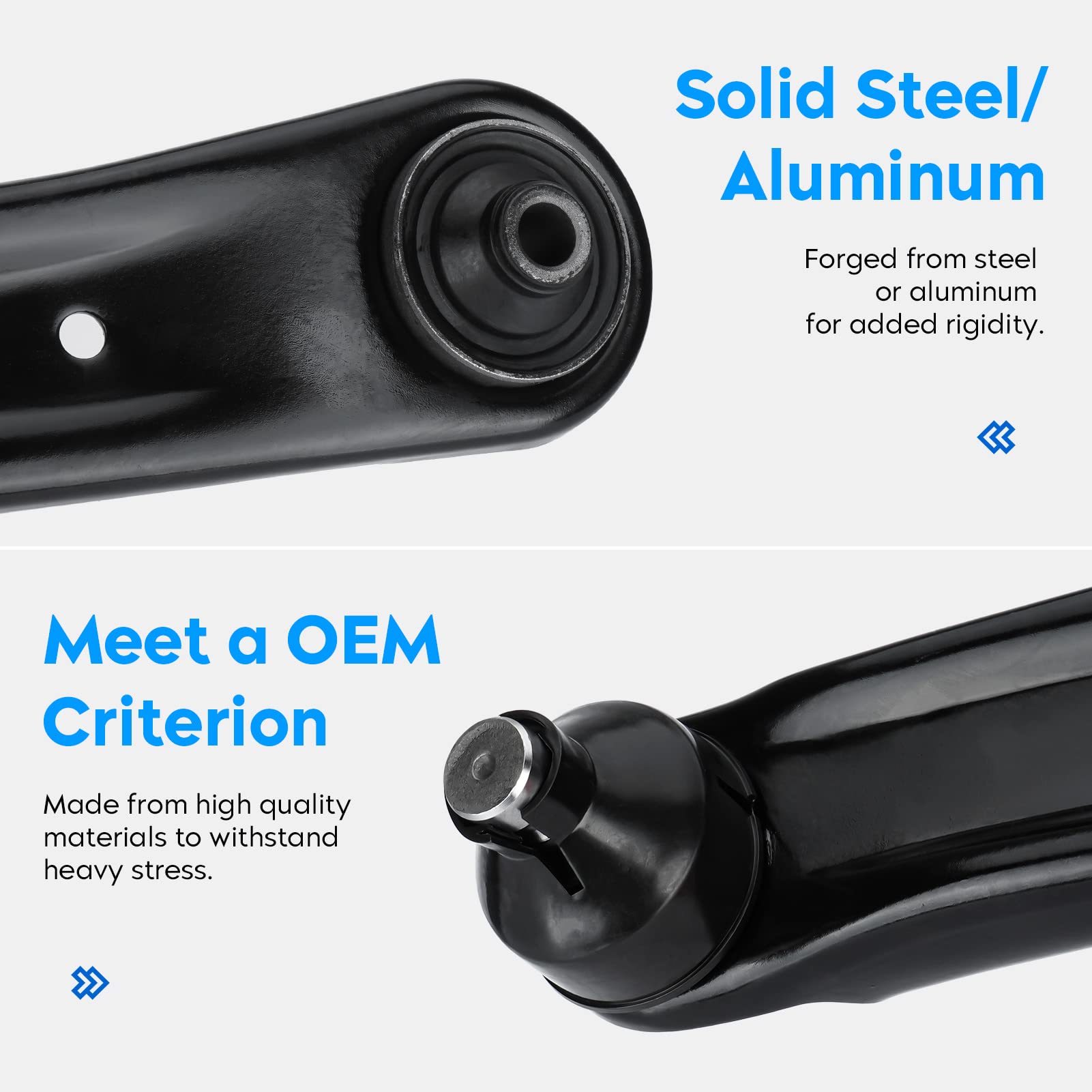 8PCS Front Lower Control Arms K620066 K620065 for 2009-2012 Dodge ...