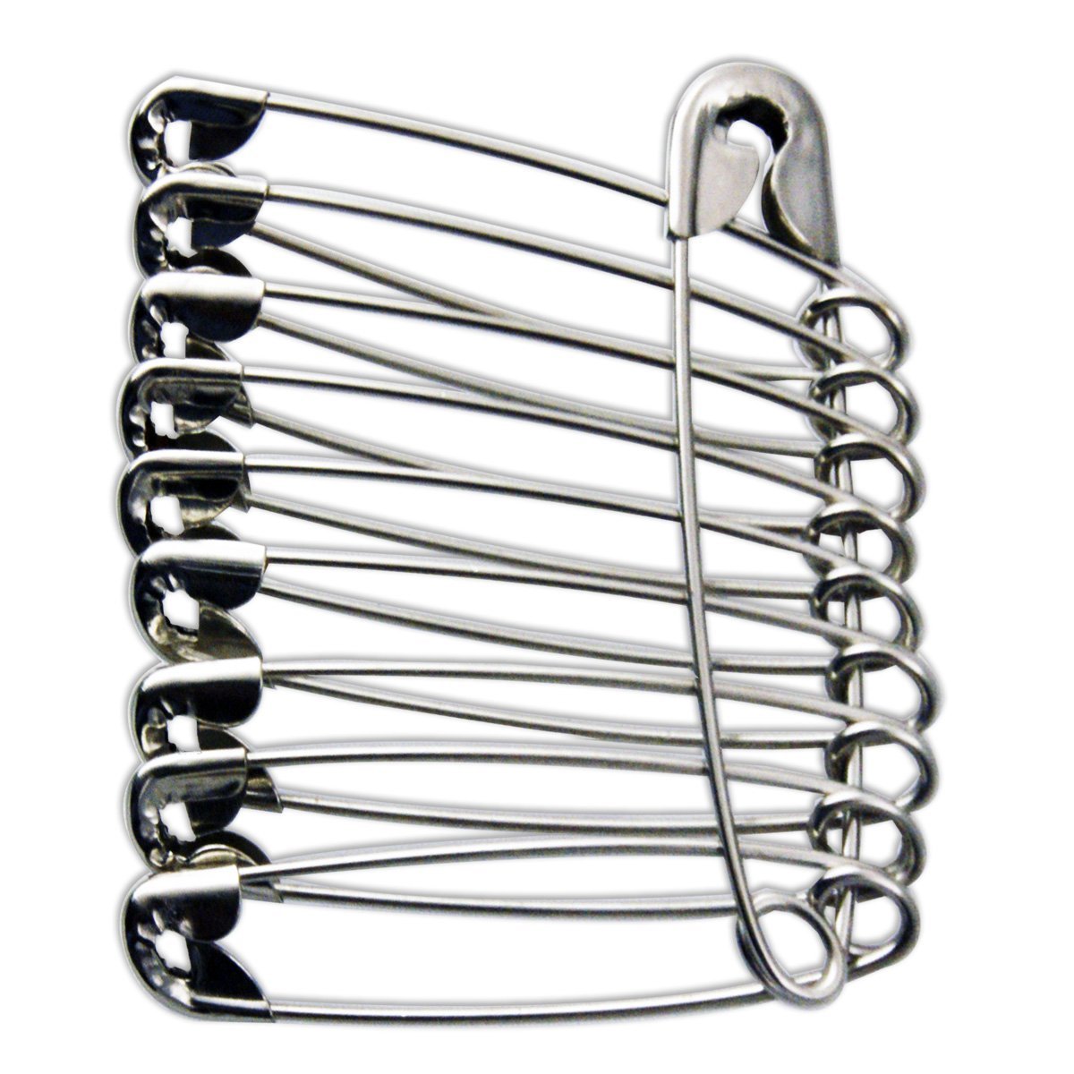 Large Safety Pins Size 4 / 52mm 50Pcs Silver : Amazon.co.uk: Home & Kitchen