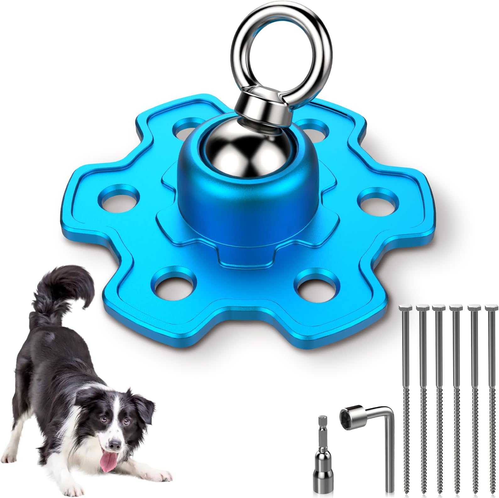 Amazon.com: Dog Tie Out Stake with 6 Screws Dog Anchors for Camping ...