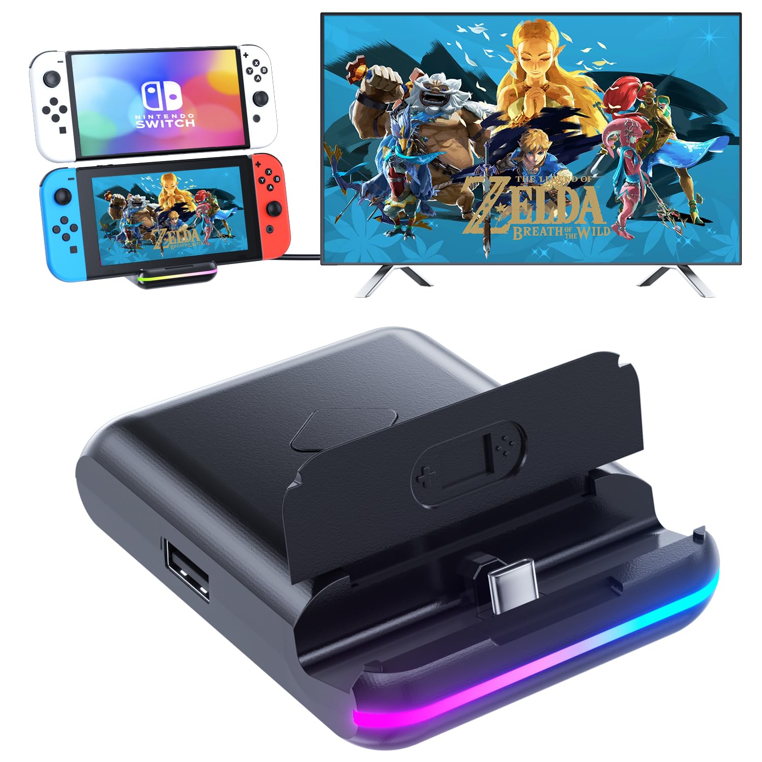 Amazon.com: BOXPSII Docking Station for Nintendo Switch/Nintendo Switch ...