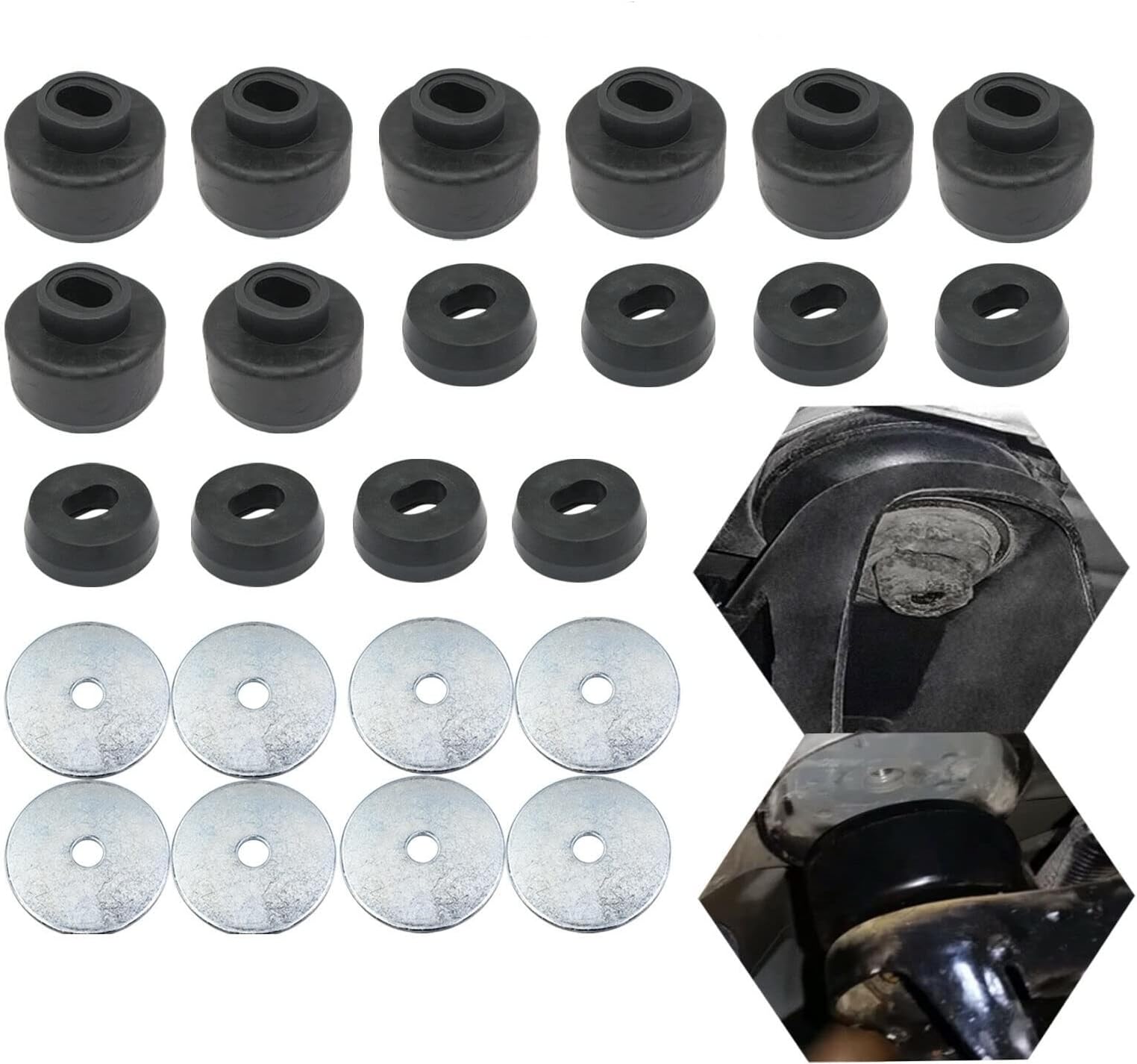 Amazon.com: 7-141 Body and Cab Mount Bushing Kit Compatible with Chevy ...