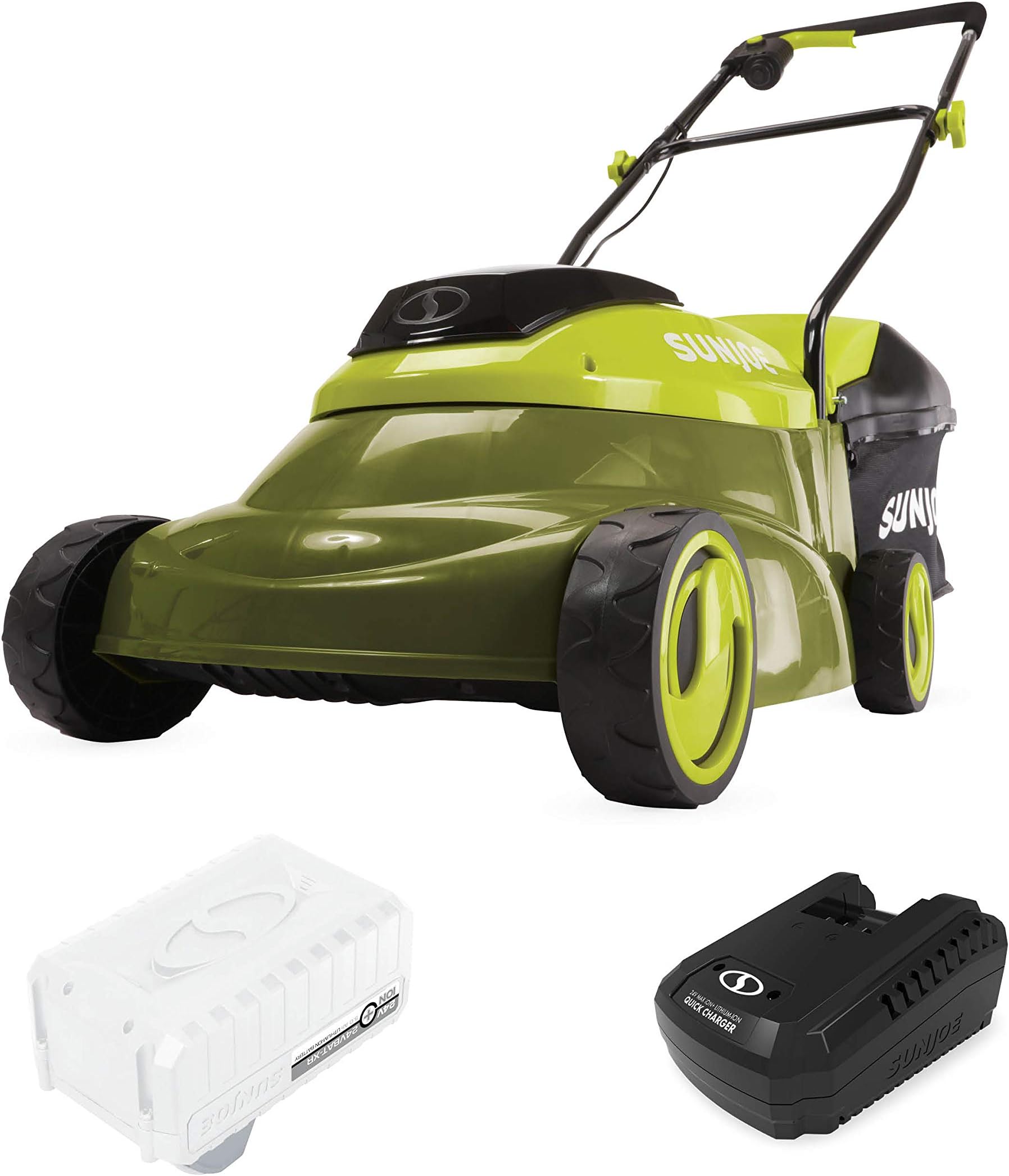 Amazon.com : Ryobi 38" Battery Electric Rear Engine Riding Lawn Mower ...