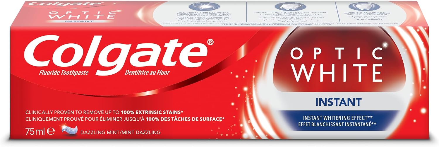 Colgate Optic White Instant Whitening Toothpaste,75ml: Buy Online at ...