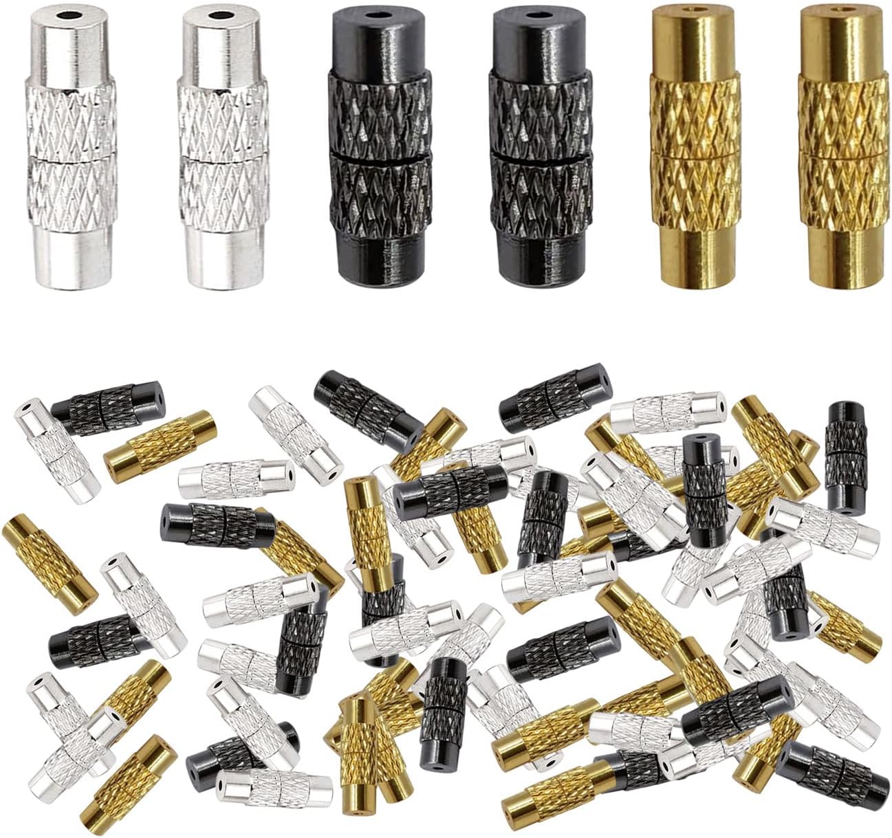 Amazon.com: dcvbny 200Pcs Brass Screw Twist Clasps for Waist Beads ...