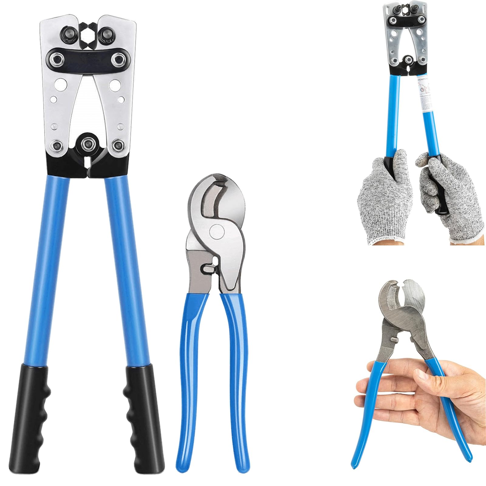 Herramienta de crimpado de cable de bateria, Crimpadora de Cable de ...