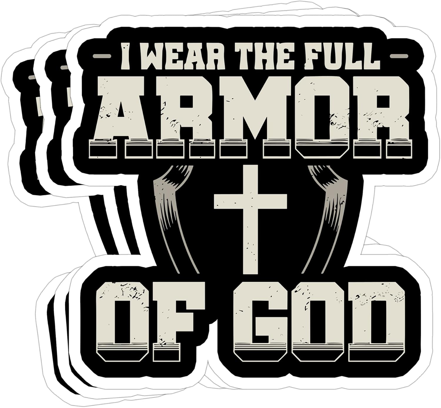 Amazon.com - 3 Pcs/Pack Armor of God Stickers - I Wear The Full Armor ...