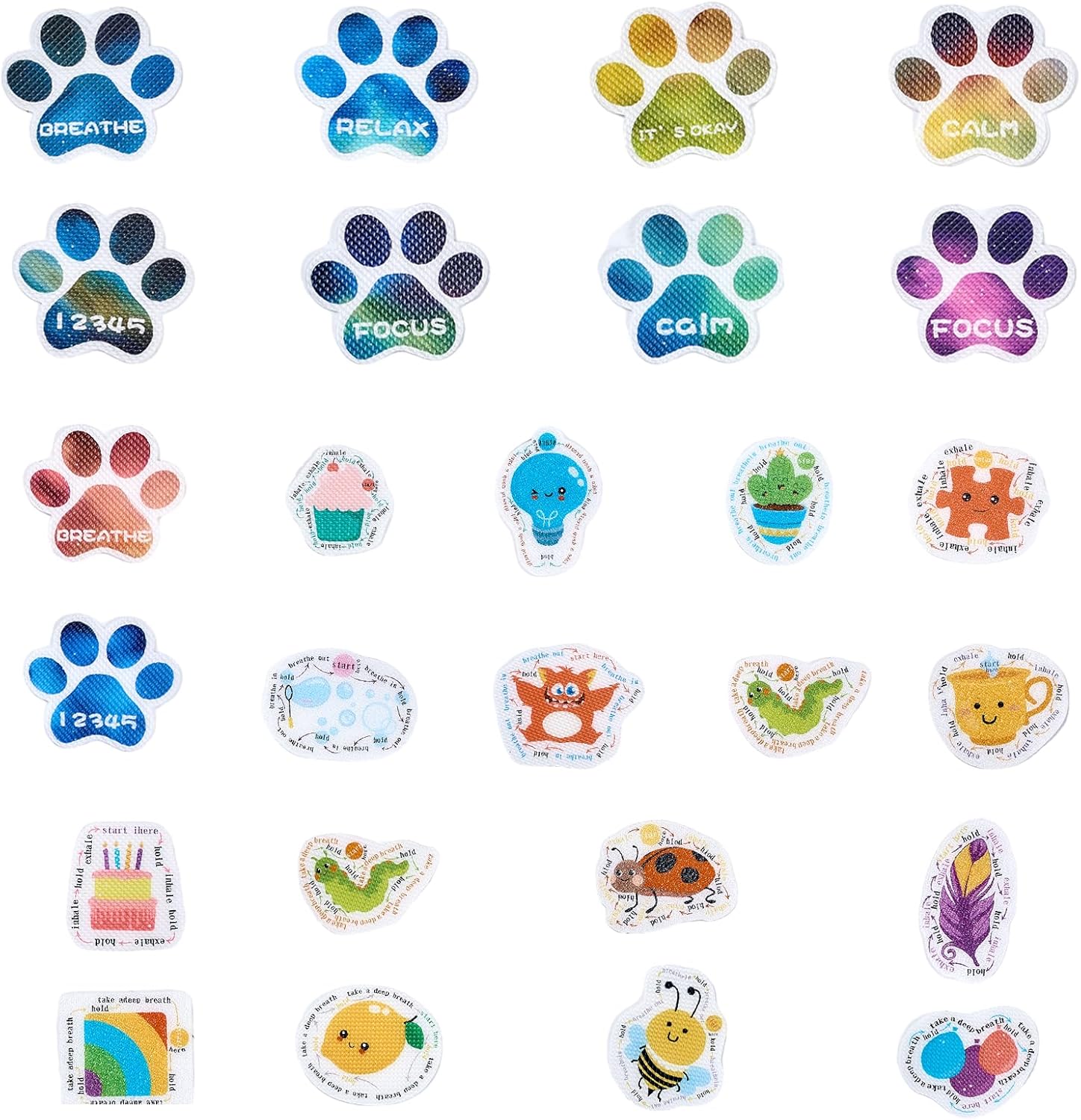 Amazon.com: Douthfolle 40-Piece Calm Stickers for Anxiety Sensory ...