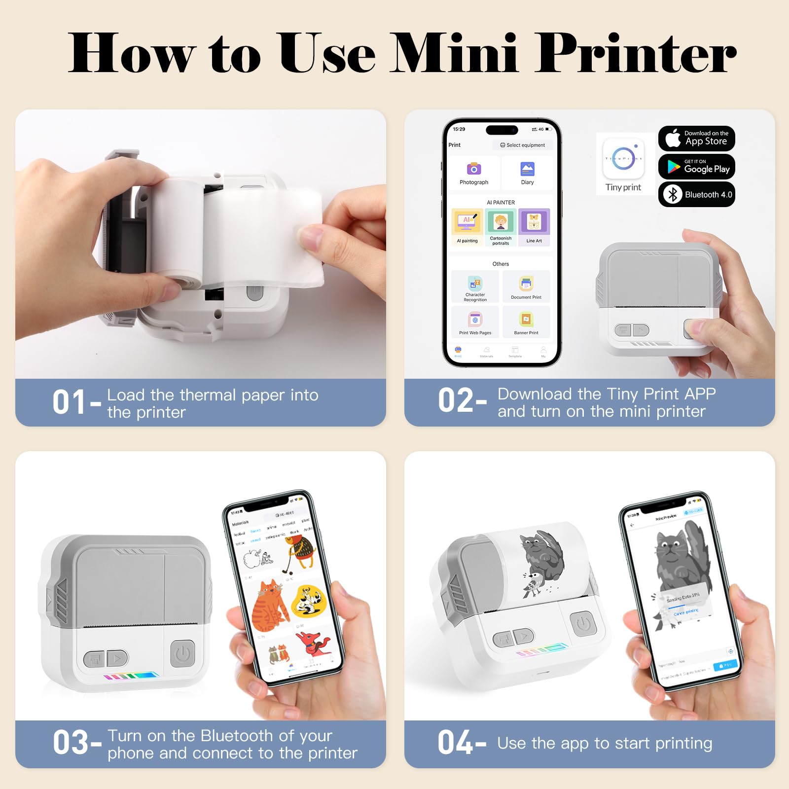 Snapklik.com : Print Pods Mini Printer, X100 Inkless Sticker Maker