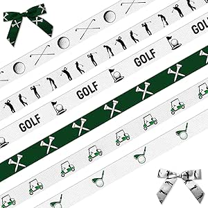 Amazon.com: Habbiful 6 Rolls 3/8'' Golf Ball Ribbon Sports Ball Ribbons ...