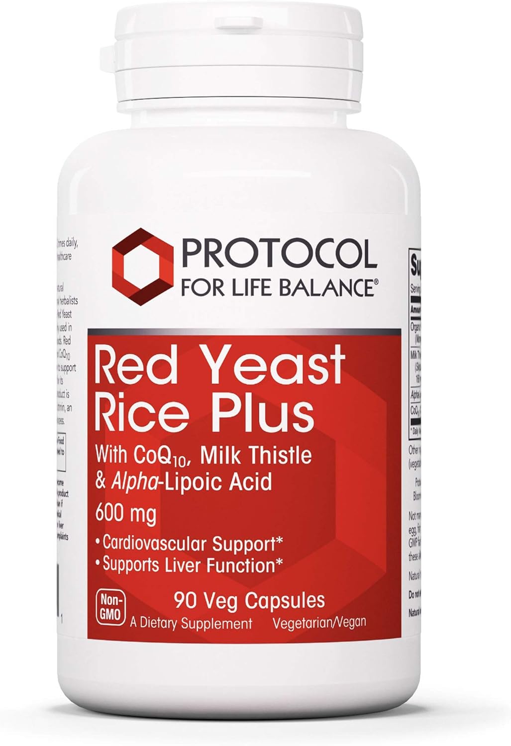 Amazon.com: PROTOCOL FOR LIFE BALANCE Red Yeast Rice Plus - Heart ...