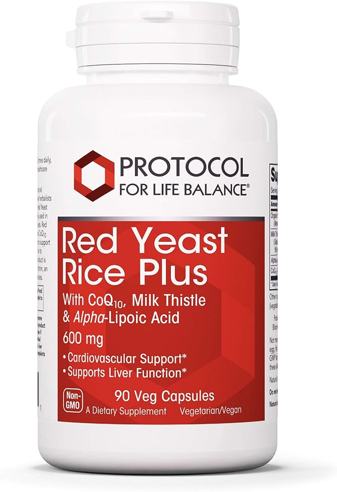 Amazon.com: Protocol Red Yeast Rice Plus - Heart Health & Liver Support ...