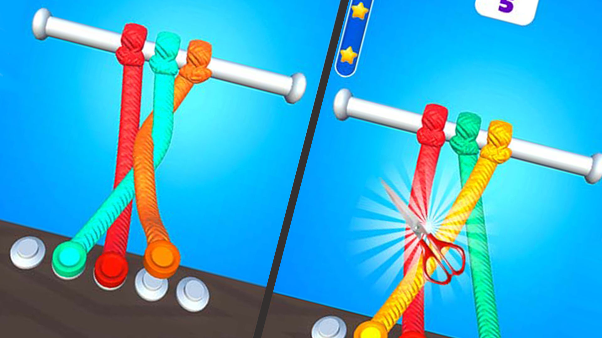Tangle Sort Master 3D Untie Puzzle: Twisted Rope Untangle Knots Sorting ...