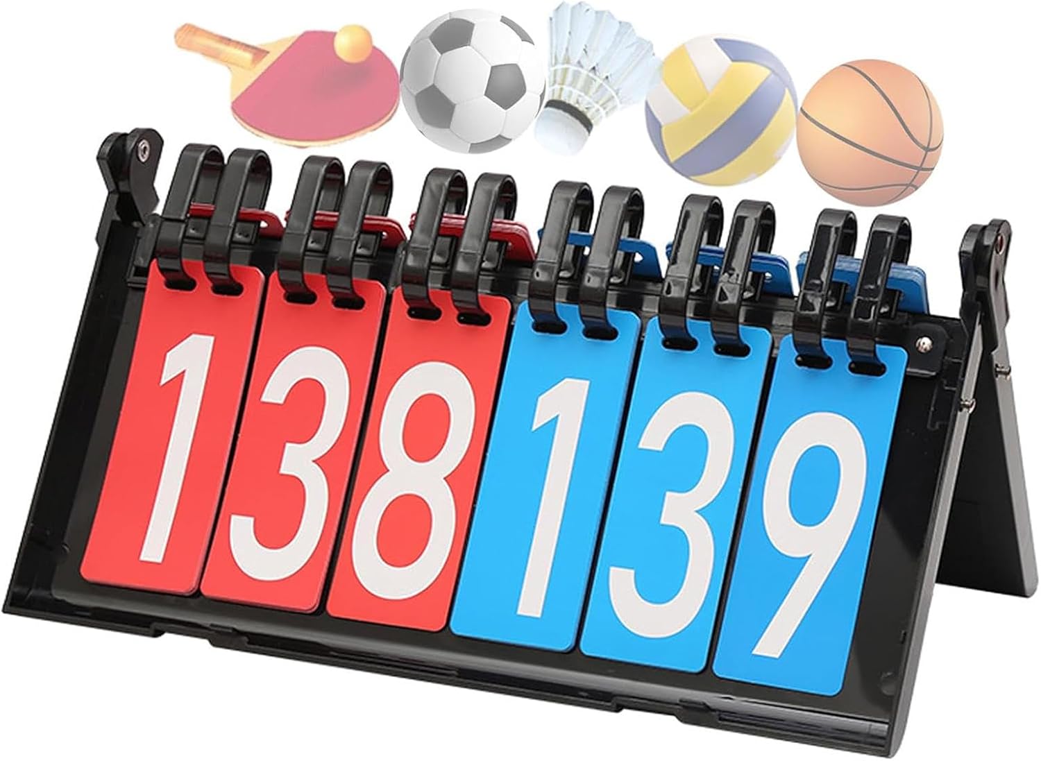 Amazon.com: MTTXY Portable Flip Scoreboard, 6 Digit Tabletop Score ...