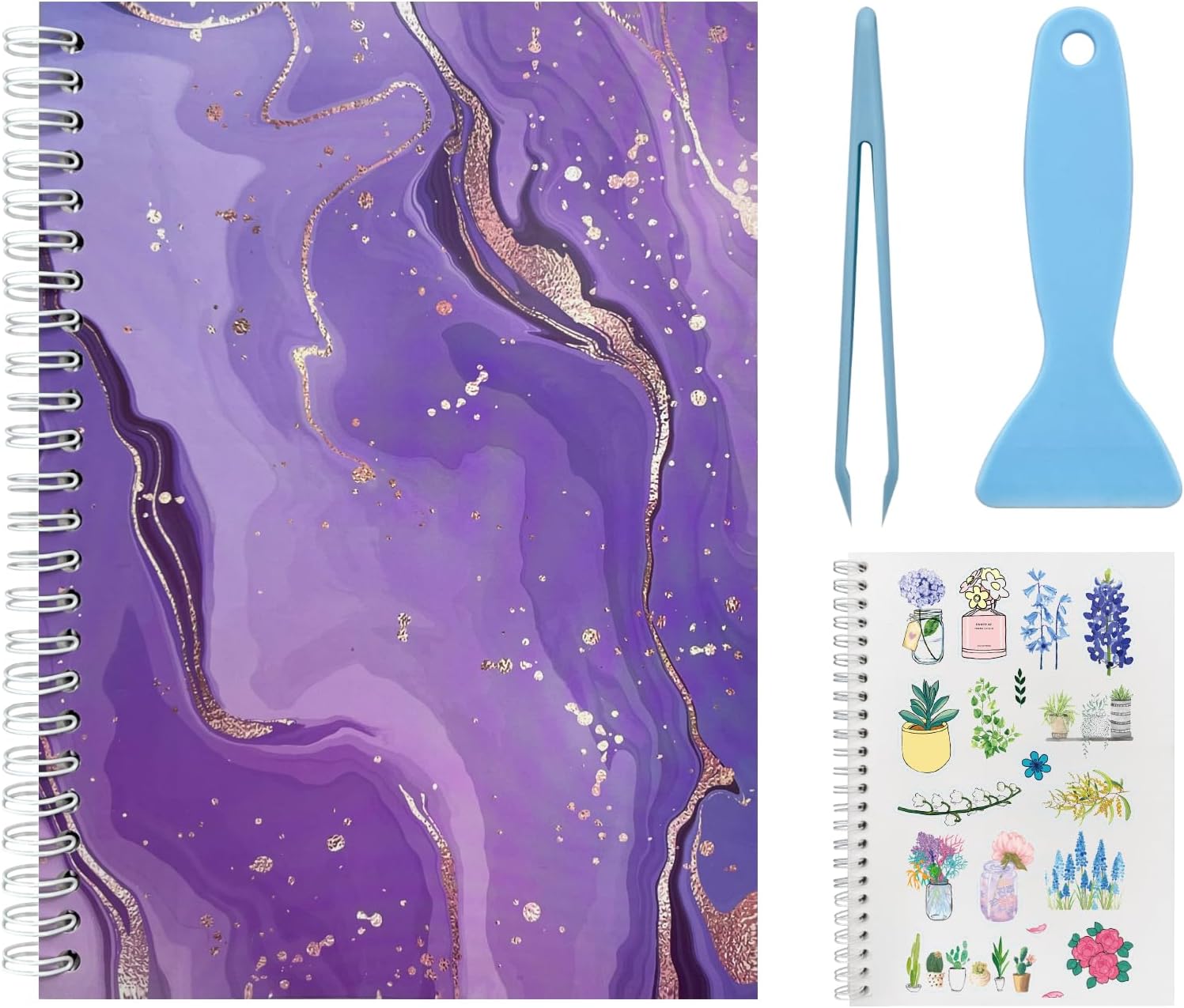 Amazon.com : DHATMYC Reusable Sticker Book Collecting Album A5 Size 80 ...