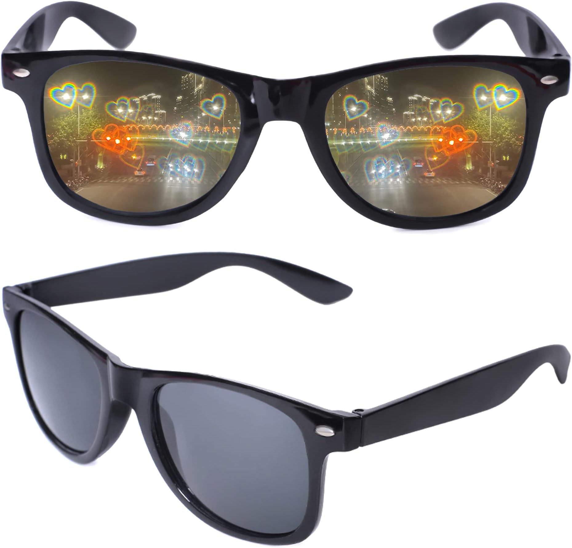 Amazon.com: GloFX Ultimate Diffraction Glasses - Black - 3D Prism ...