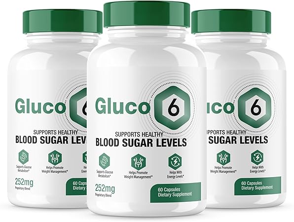 (3 PACK) Gluco 6 Capsules - Gluco6 Capsules for Blood Support, Gluco6 ...