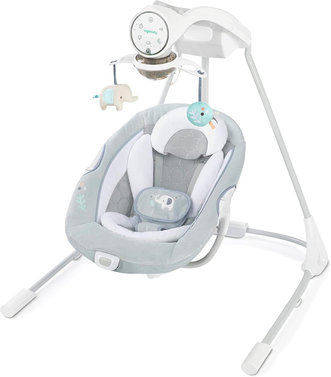 Amazon.com : Ingenuity InLighten Soothing Swing - Swivel Infant Seat ...