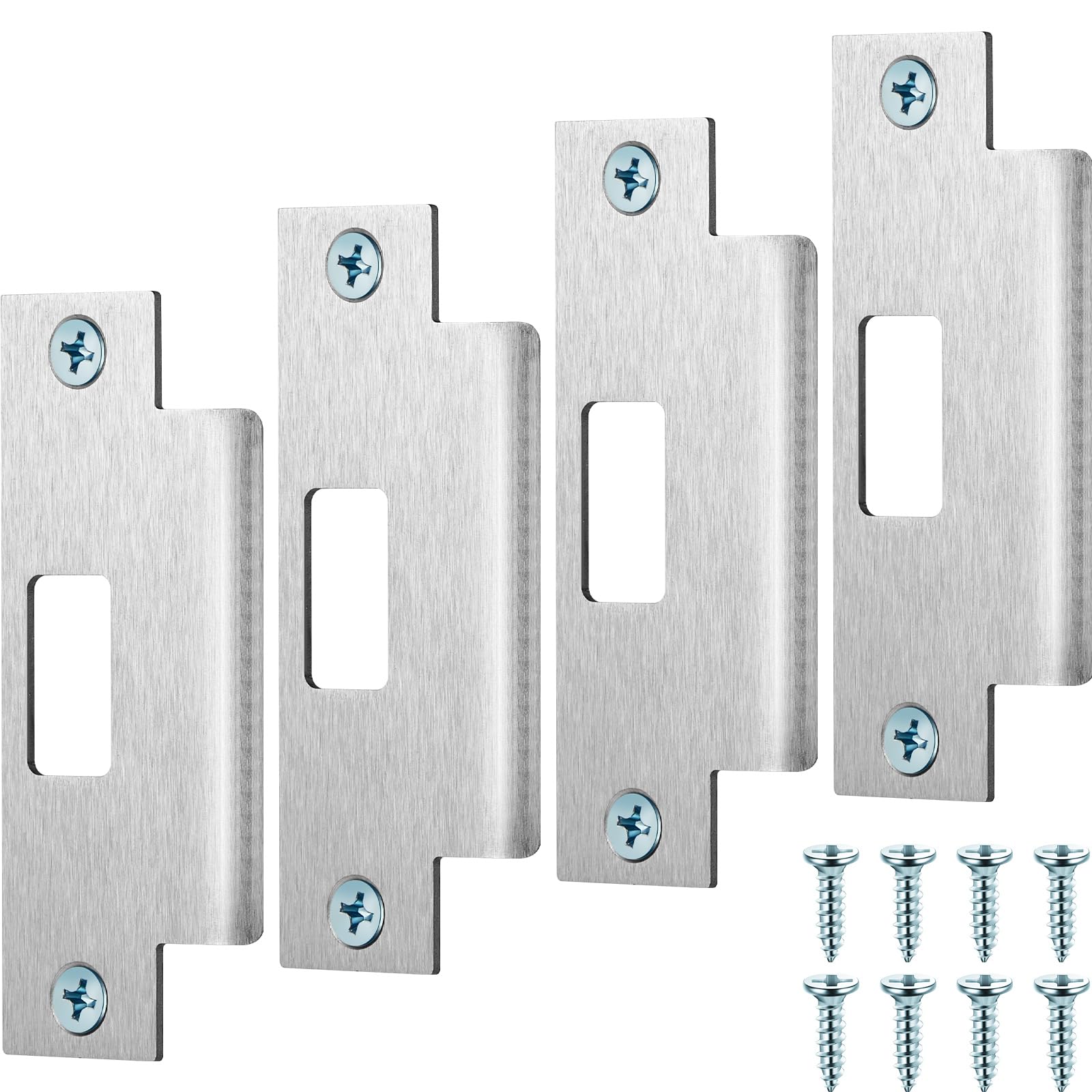Tandefio 4 Pcs 4 7/8 Inch x 3 3/8 Inch x 1 1/4 Inch Deadbolt Strike ...