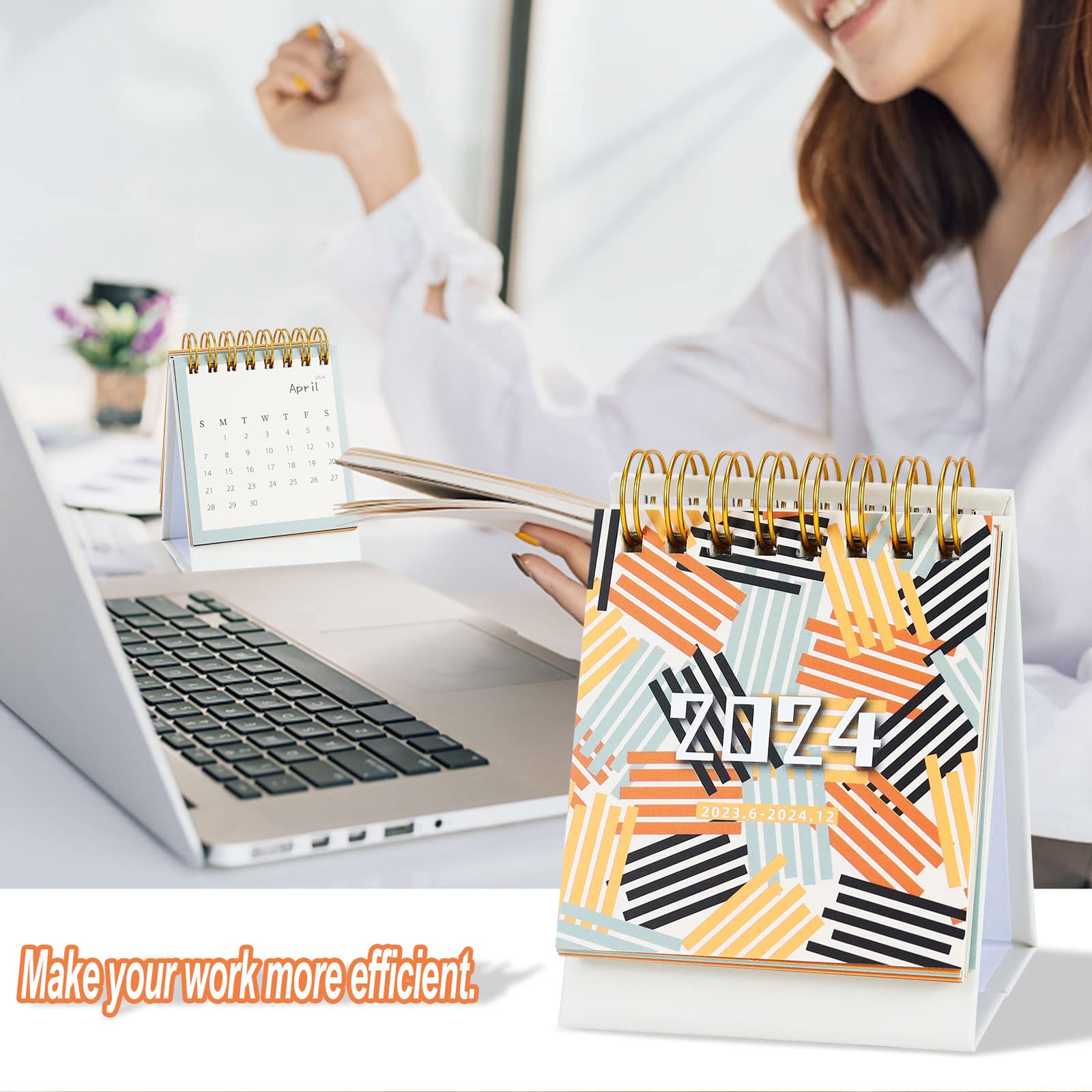 Snapklik.com : Mini Desk Calendar 2024, Small Desktop Calendar (39"x3 ...