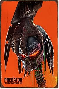 Amazon.com : Predator Movie Retro Metal Tin Sign Vintage Horror Movie ...