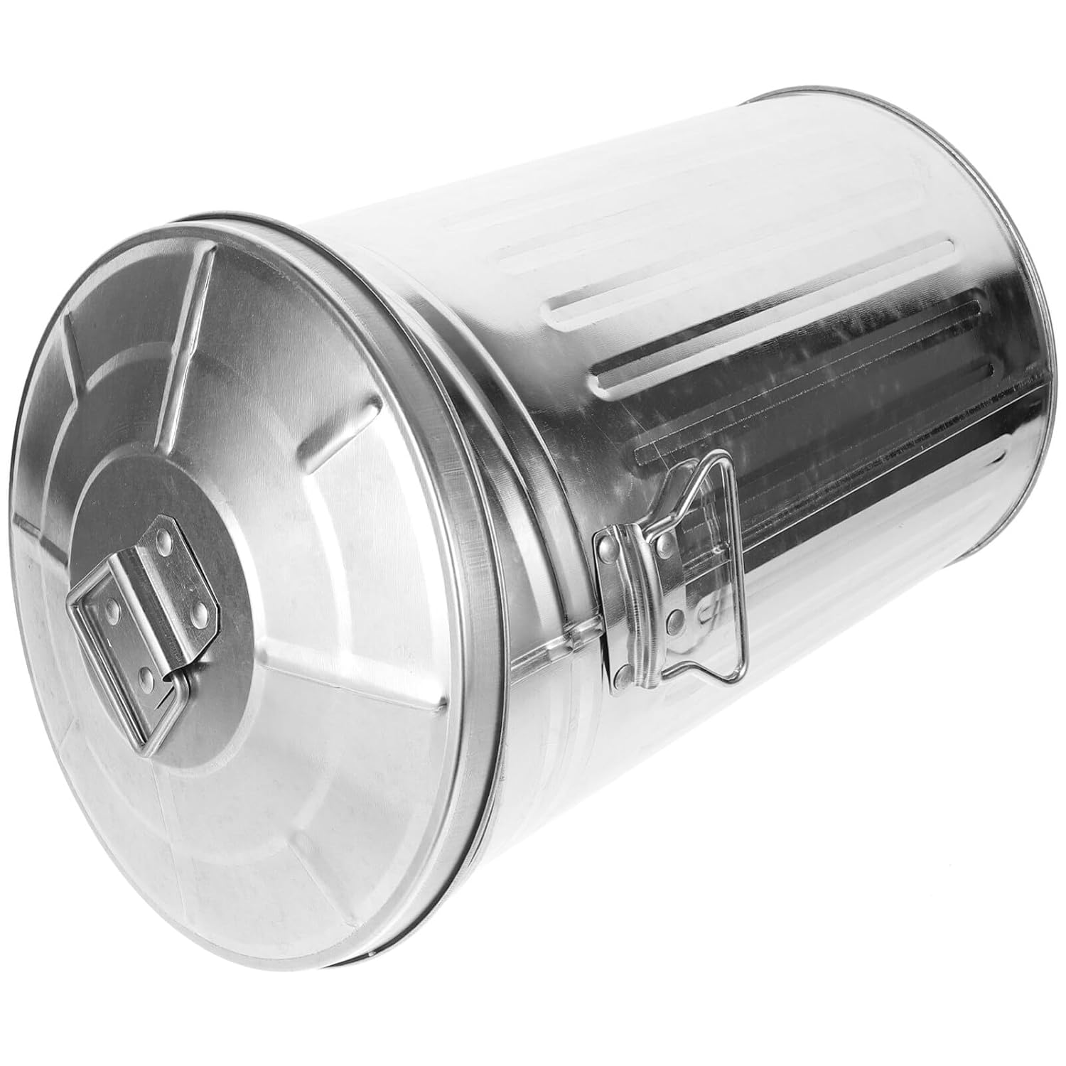 Amazon.com: VOSAREA Stainless Steel Trash Cans with Lids, 8L Round ...
