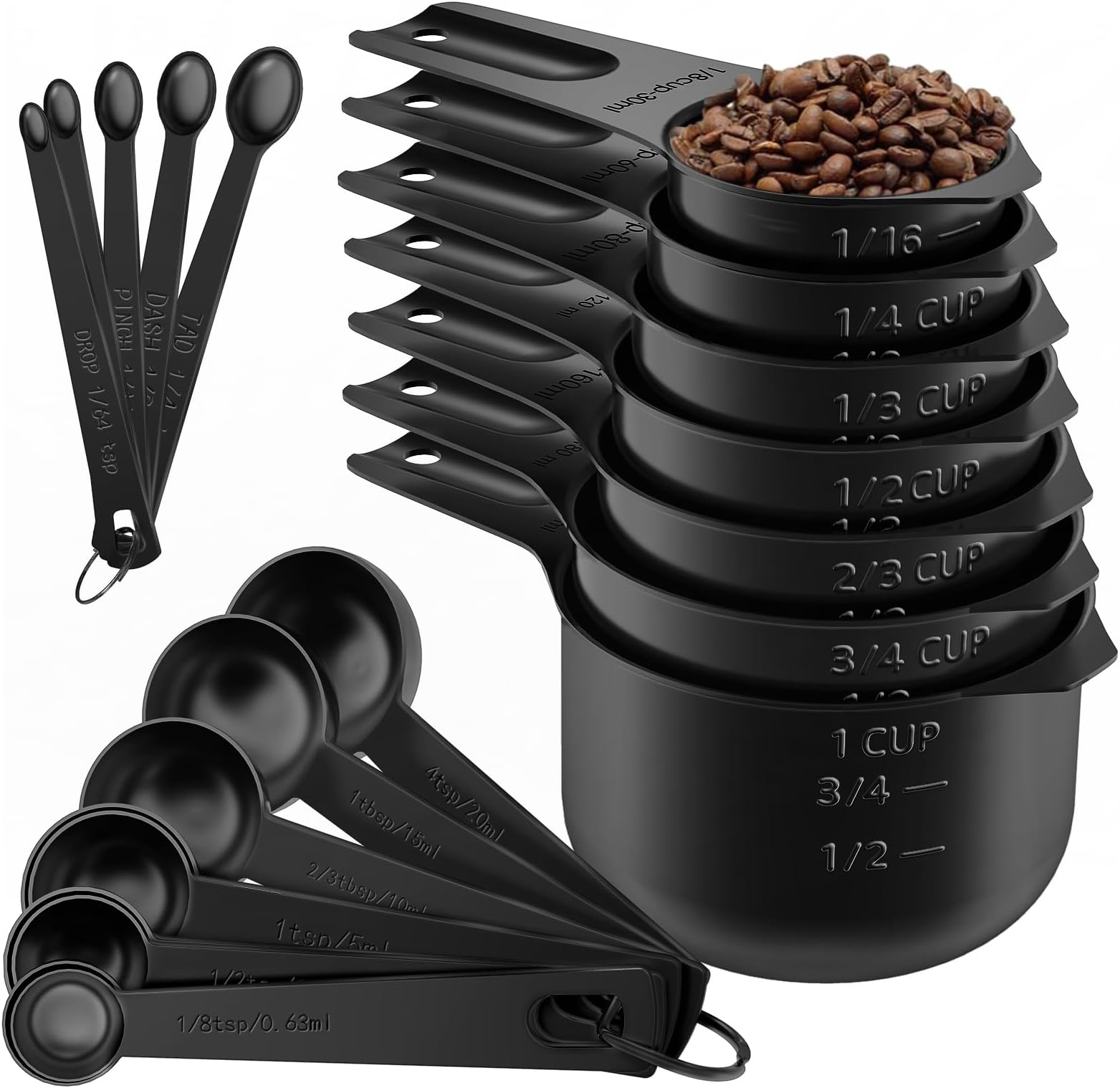 Amazon.com: KitchenAid KE058OHOBA Classic Measuring Cups, Set of 4 ...