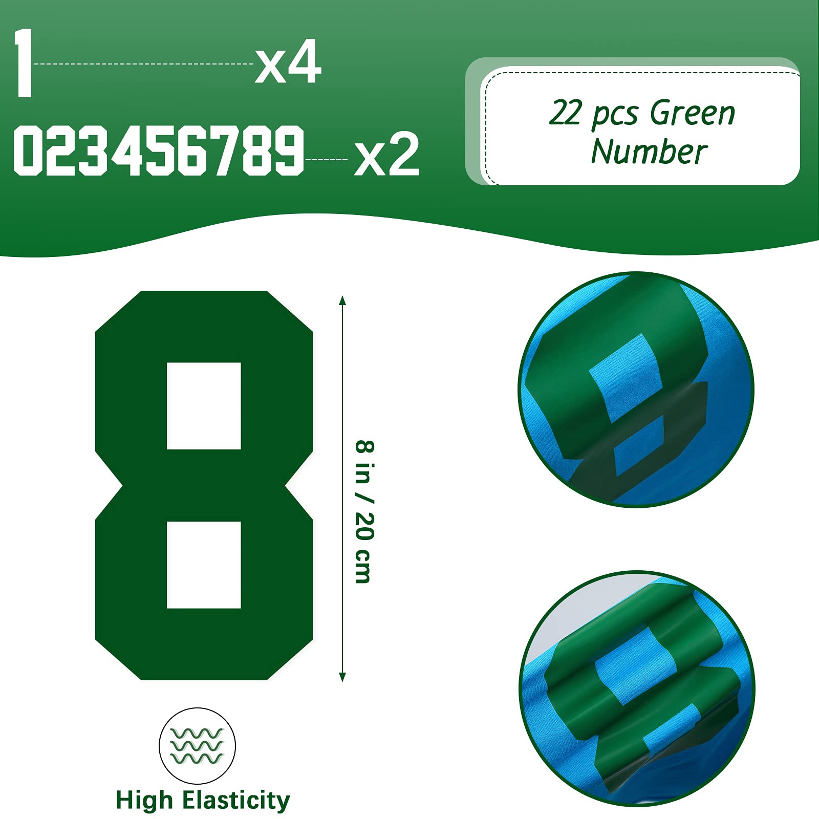 Snapklik.com : 22 Pieces Iron On Numbers T Shirt Heat Transfer Numbers ...