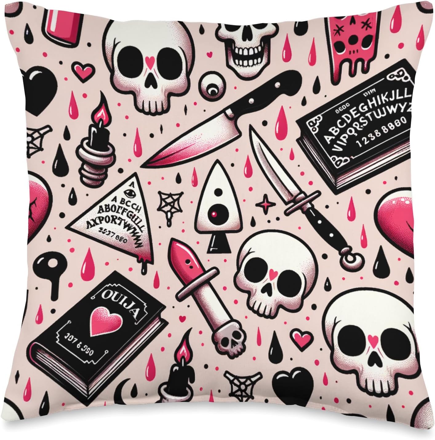 Amazon.com: True Crime Creepy Halloween Skulls Ouija Board Decor Gifts ...