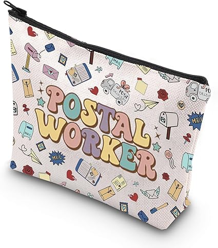 Amazon.com: Mail Carrier Zipper Pouch Bag Themed Postal Worker Makeup ...