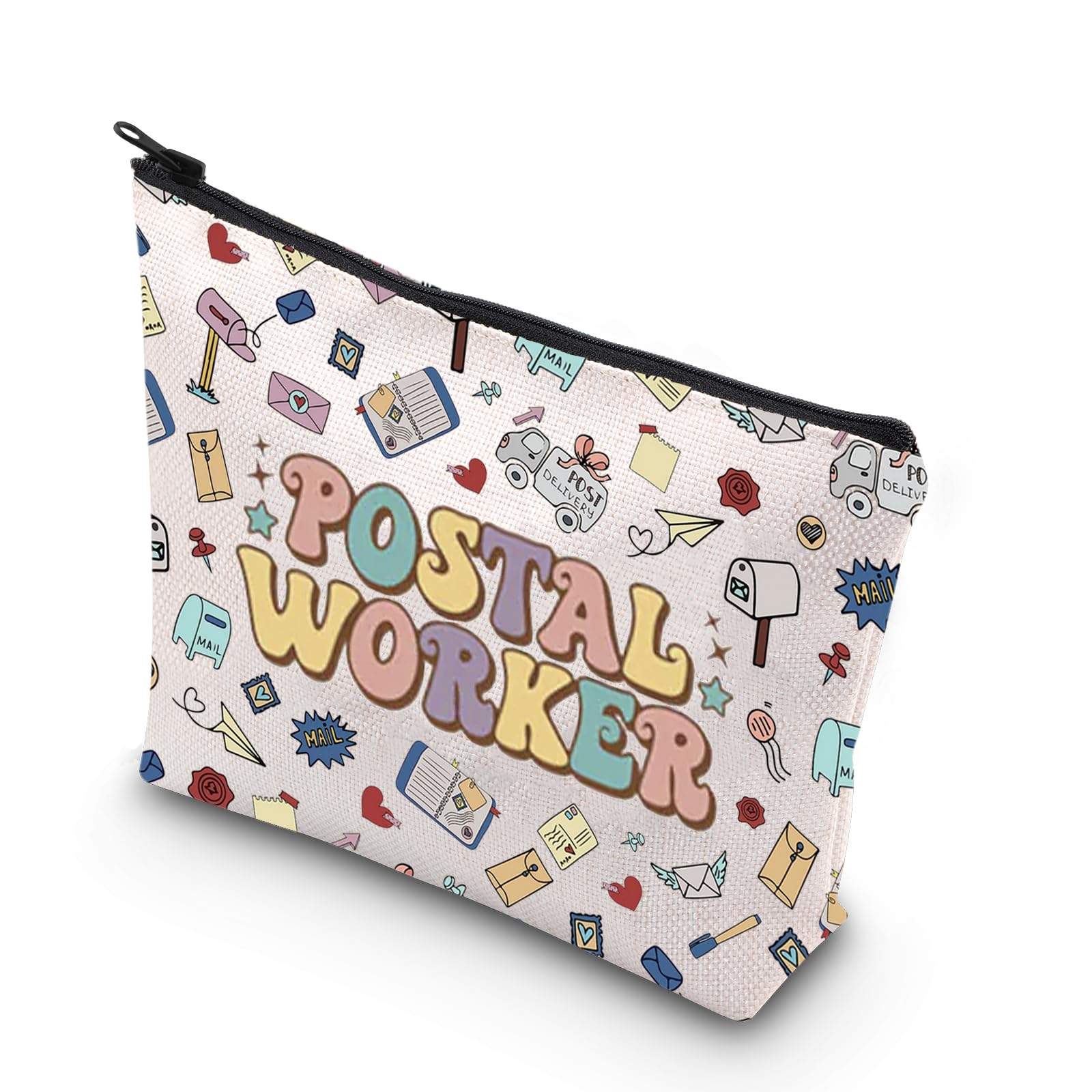 Amazon.com: Mail Carrier Zipper Pouch Bag Themed Postal Worker Makeup ...