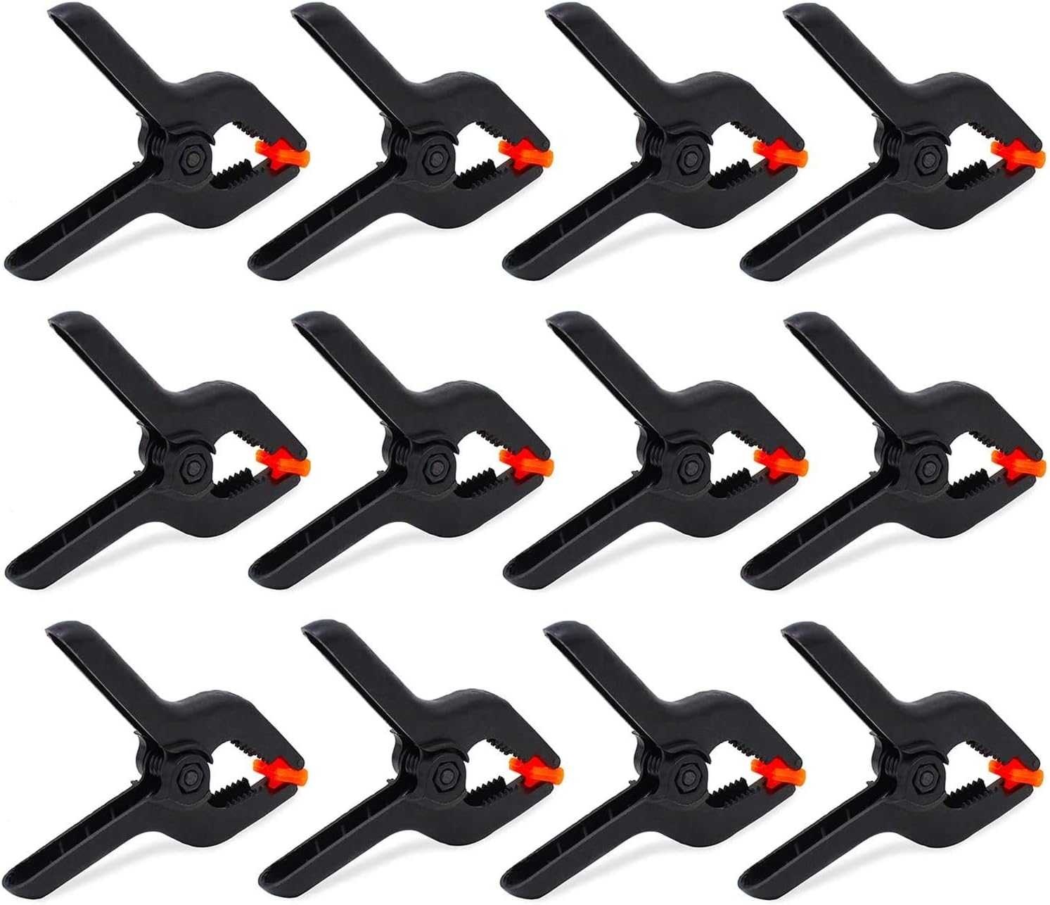 Plastic Spring Clamps, BESTZY 30 PCS Backdrops Clamp Clips Black Nylon ...