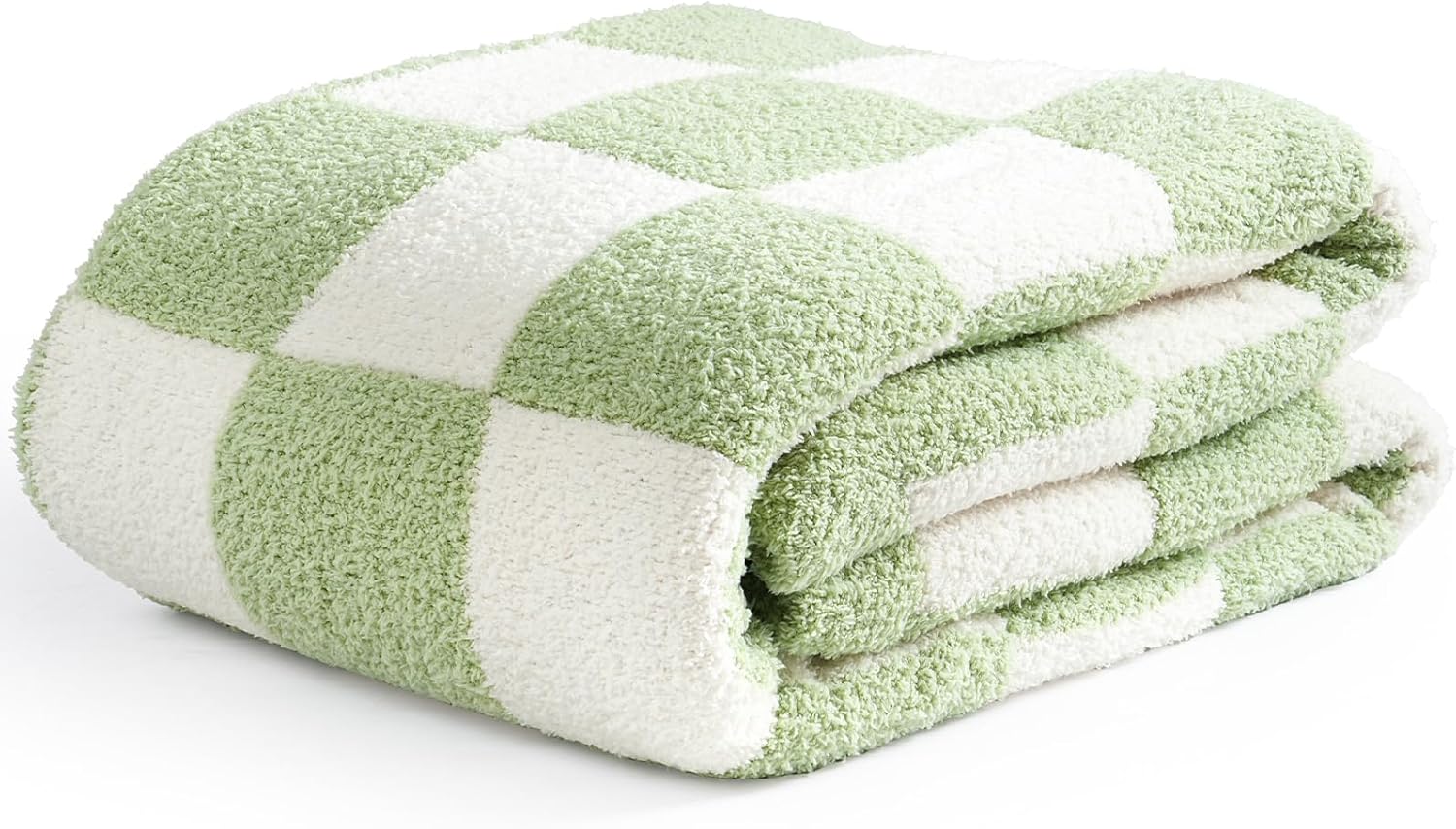 Amazon.com: David's Home 100% Chenille Checkered Throw Blanket, Ultra ...