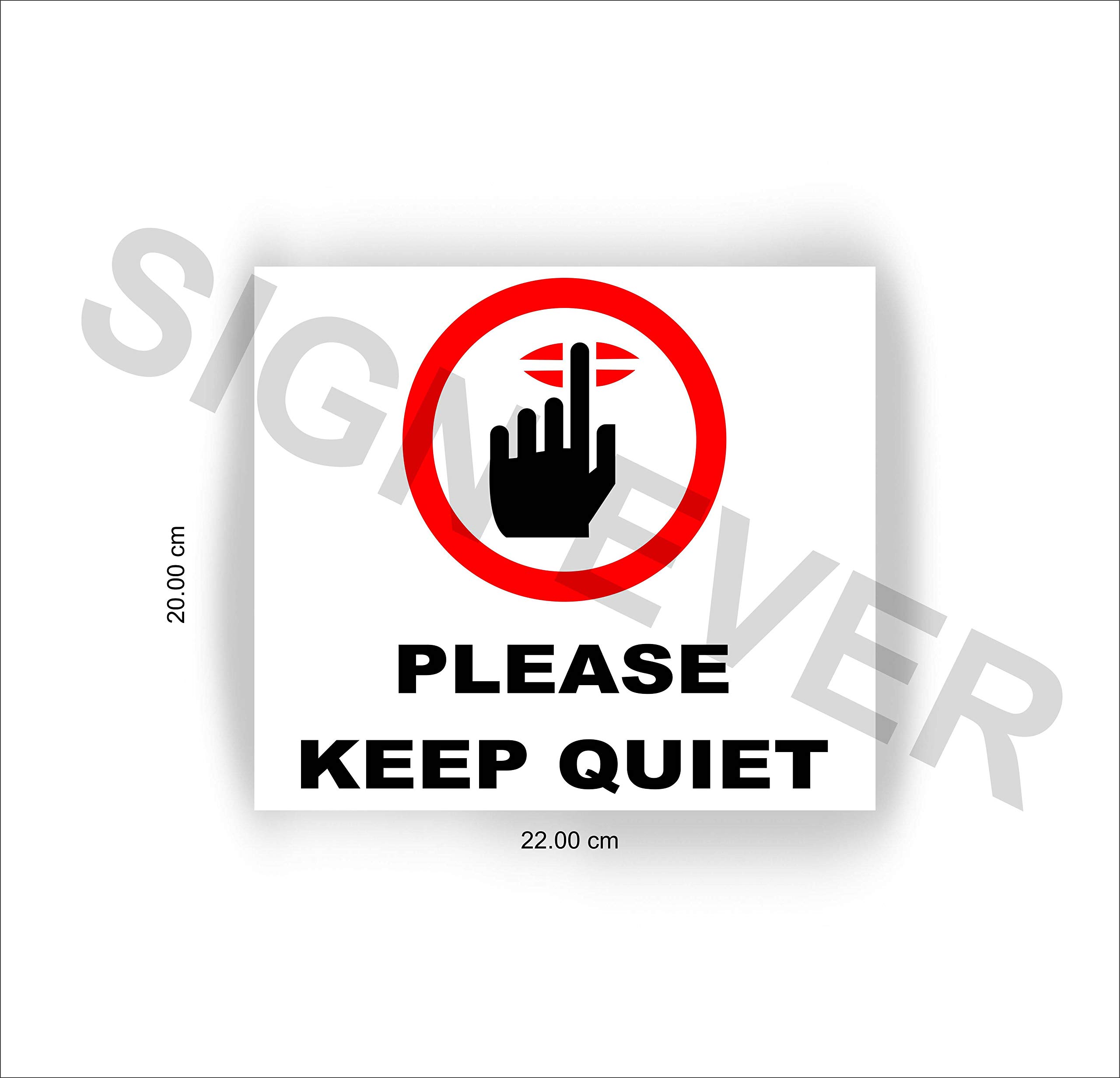 Buy SIGN EVER Please Keep Quiet Sign Boards Office Bank Hospital School ...