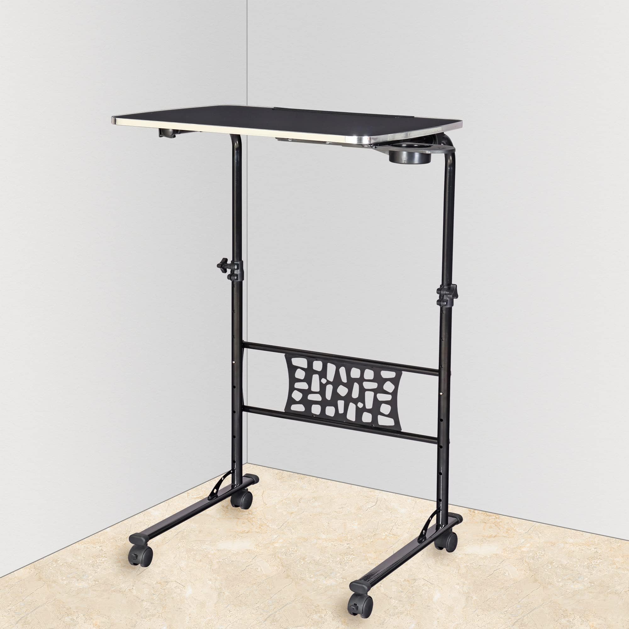 TARKAN Wood Standing Desk Riser, Height Adjustable Sit to Stand Desktop ...