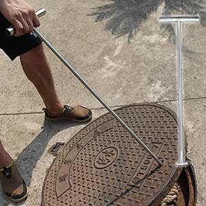 Amazon.co.jp: Gutter Lid Lifting Convenient Size Manhole Lifting Keys ...