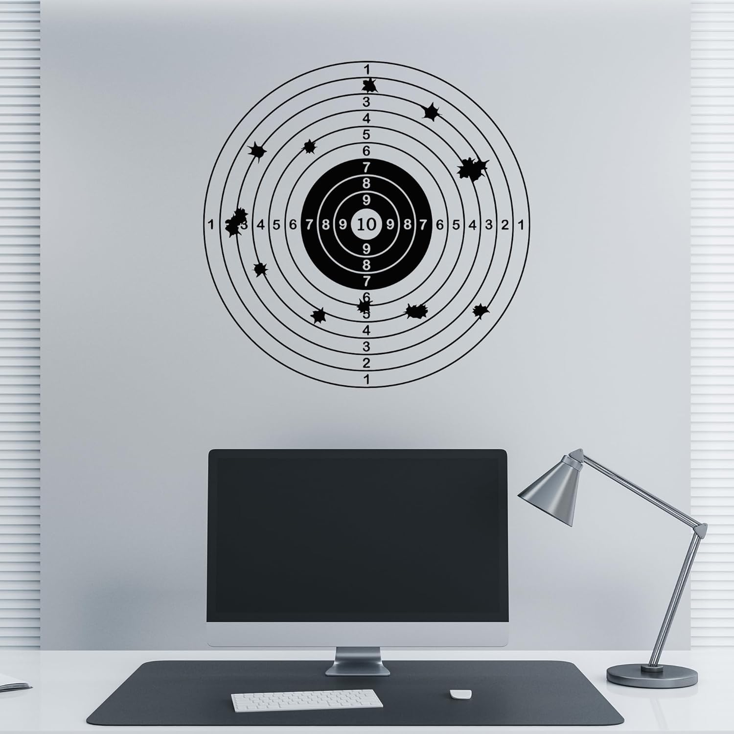 Amazon.com: Vinyl Wall Decal Target for Shooting Gallery Shooter Darts ...