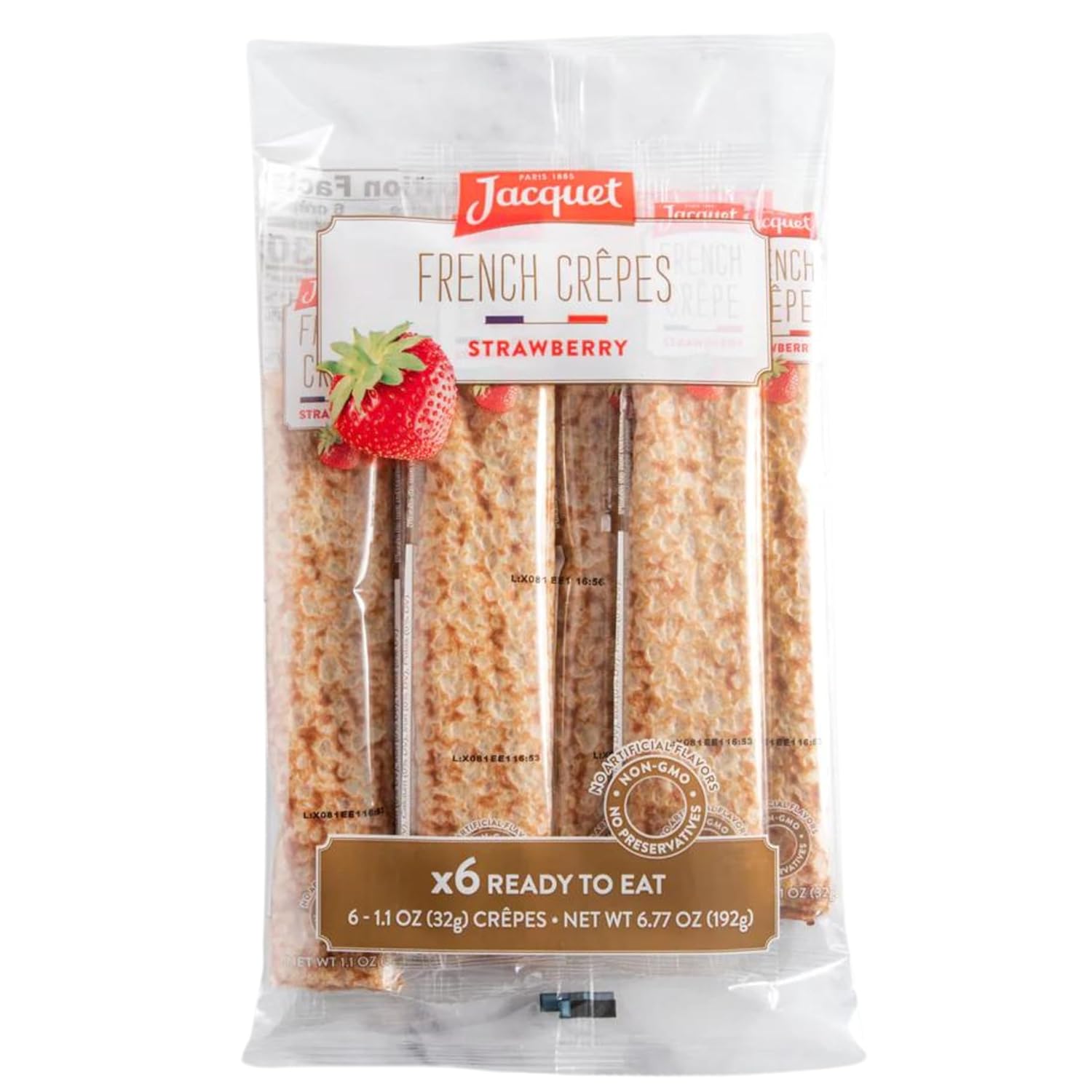 Amazon.com : Jacquet Crepes Ready to Eat, French Strawberry Filled ...