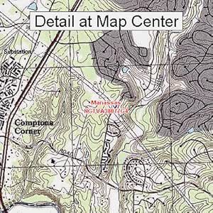 Amazon.com: USGS Topographic Quadrangle Map - Manassas, Virginia ...