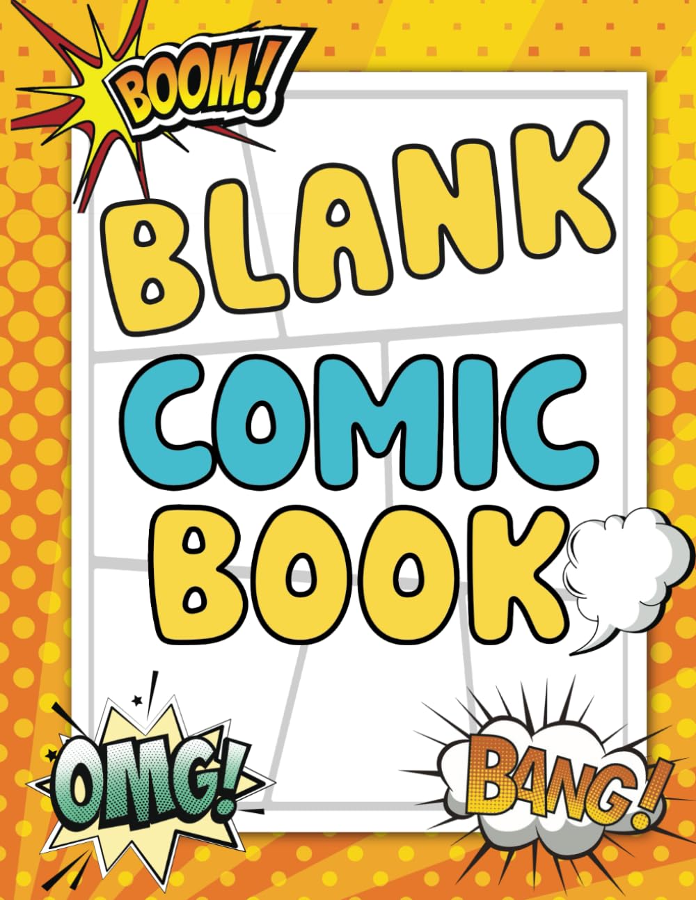 Blank Comic Book Notebook For Kids : Create Your Own Comics, Comic Book ...