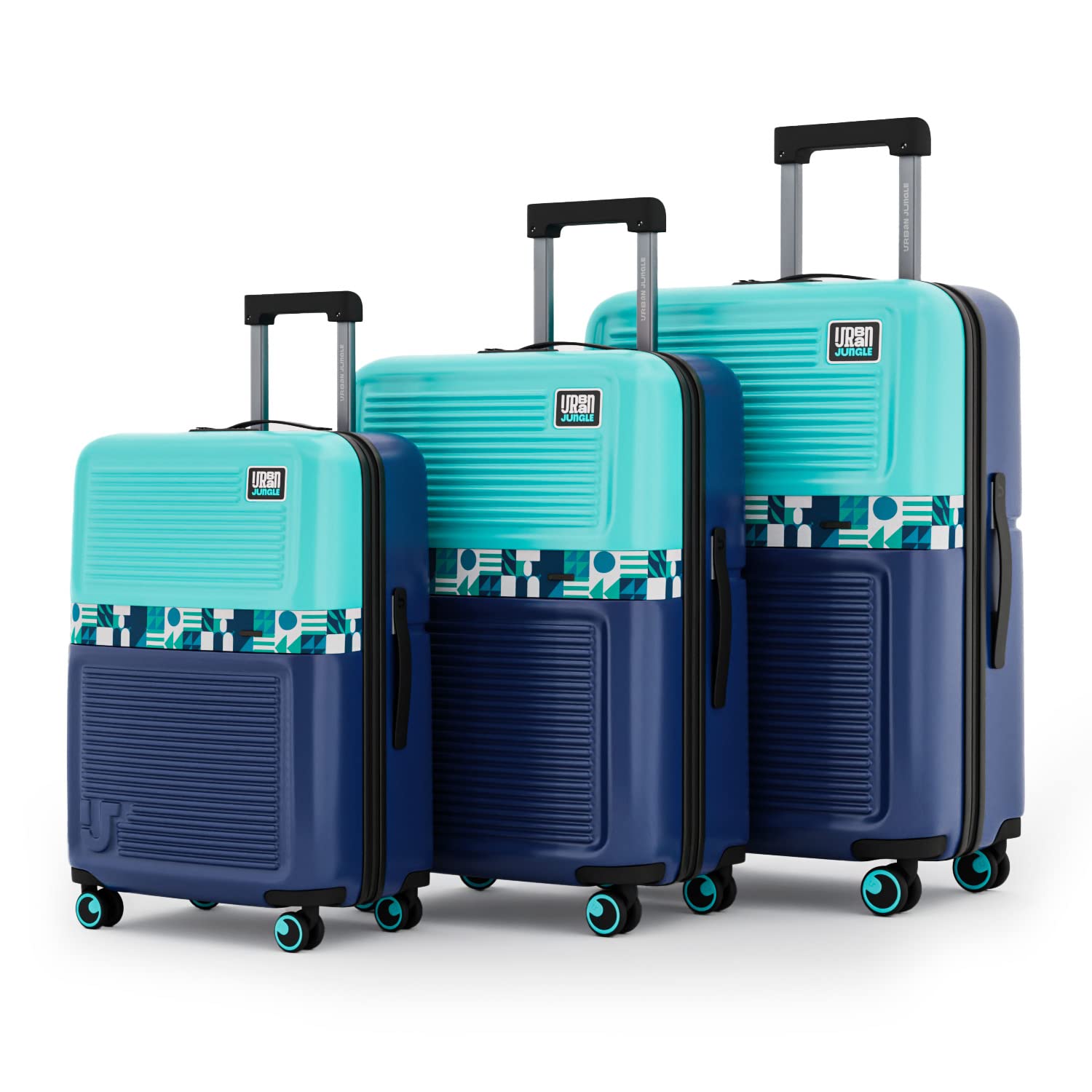 Buy Urban Jungle Trolley Bags for Travel Set of 3, Small, Medium ...