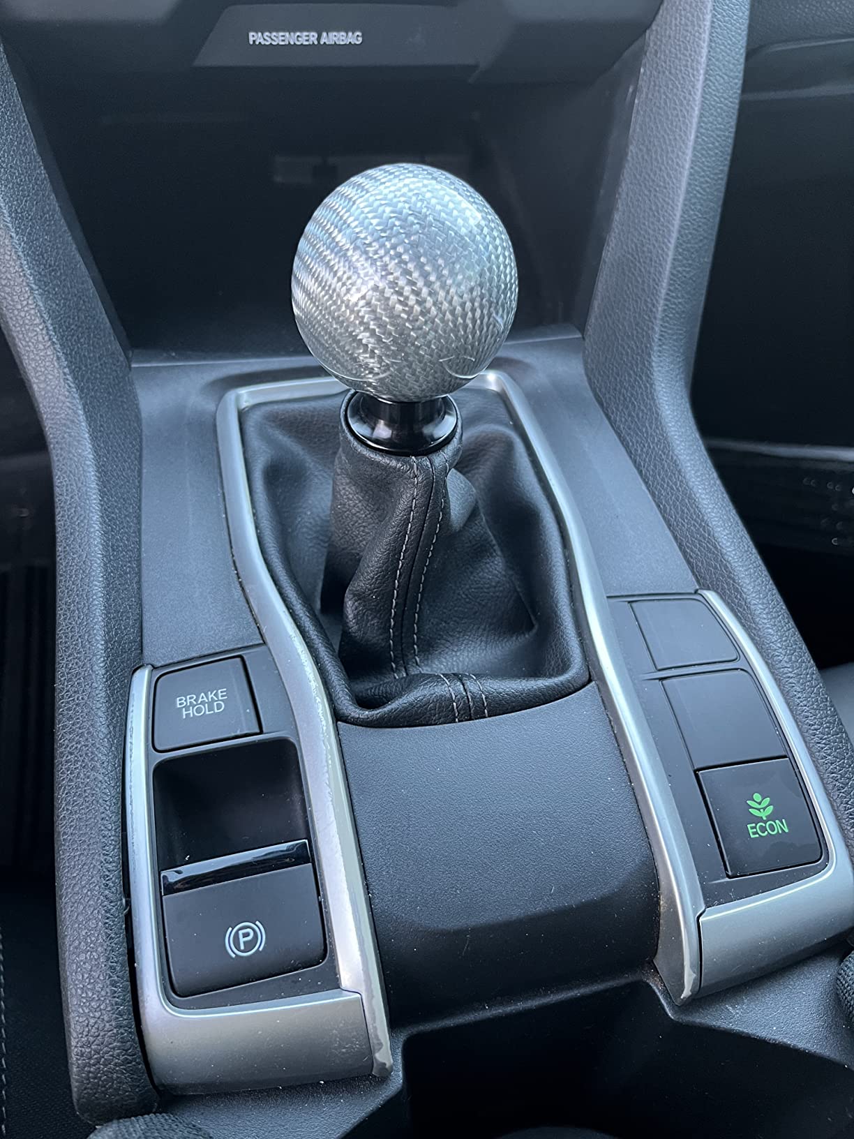 Amazon.com: TASAN RACING Carbon Fiber Style Gear Shift Knob with 3 ...