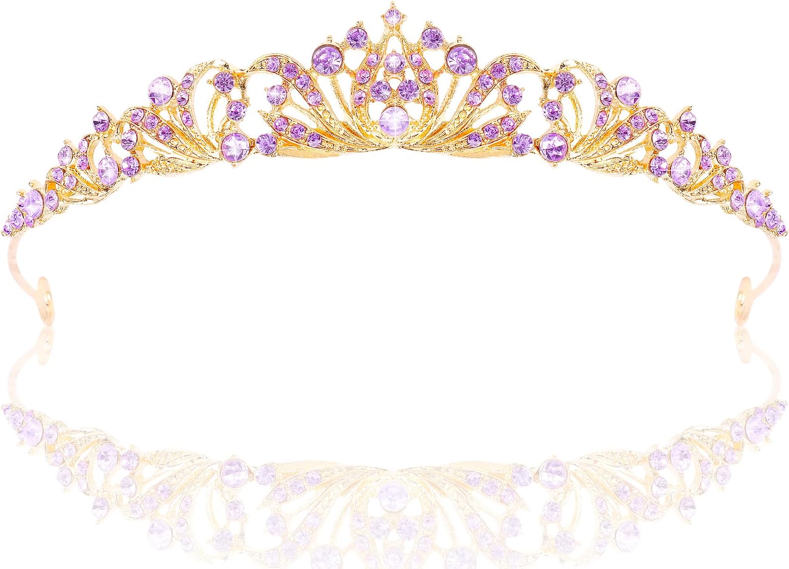 Amazon.com : TOBATOBA Purple Tiara Crowns for Women Girls Wedding Tiara ...