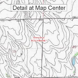 Amazon.com : USGS Topographic Quadrangle Map - Severance, Colorado ...