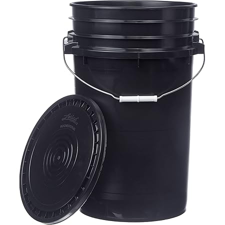 Amazon.com: Hudson Exchange Premium 7 Gallon Bucket, HDPE, Black ...