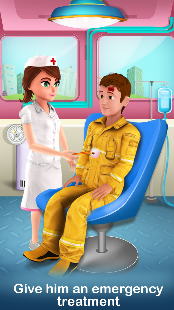 Firefighter Rescue Surgery Simulator - Er Emergency Ambulance Game ...